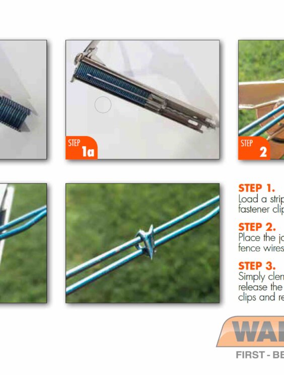 Waratah Ring Fastener Clips Longlife (Blue) - Electric Fence